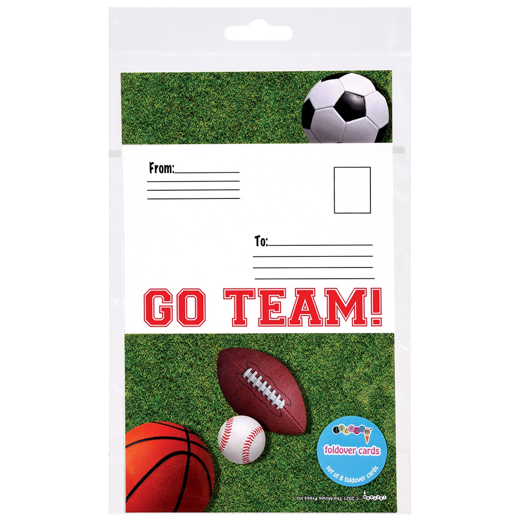 Sporty Foldover Cards | Iscream