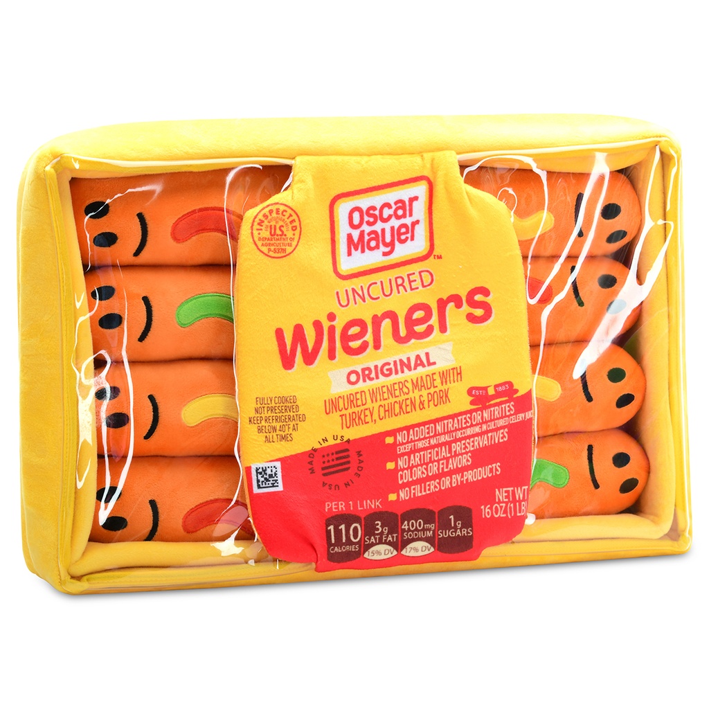 Oscar Mayer Wieners Packaging Plush