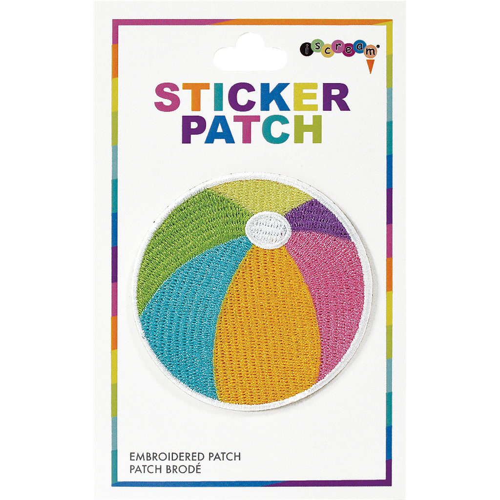 Beach Ball Embroidered Sticker Patch | Iscream