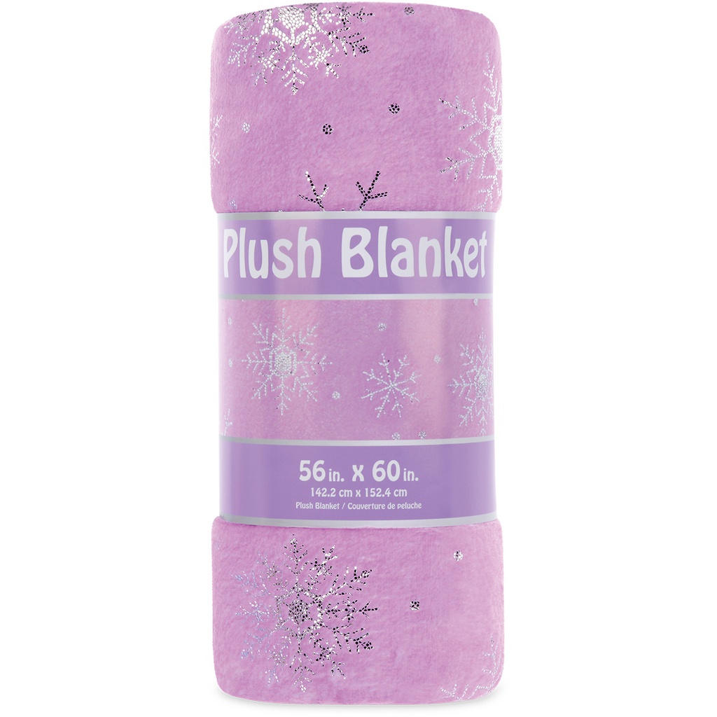 Whimsical Snowflakes Plush Blanket