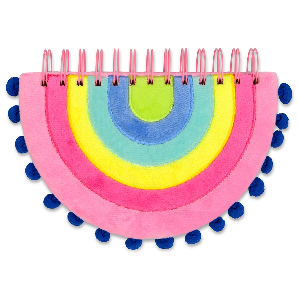Rainbow Pom Pom Notebook | Iscream
